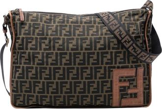 Fendi Sac bandouli&egrave;re imprim&eacute; Pre-owned - Femme - Pre-owned - Brun - Taille: ONE Size
