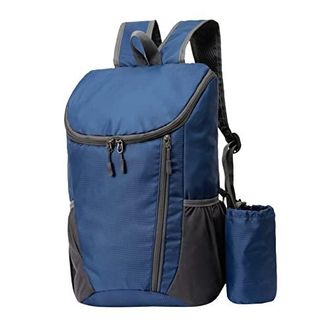 Generic Sac &agrave; dos solide avec poche transparente, sac ext&eacute;rieur personnalis&eacute;, &eacute;tanche, pliable, sac &agrave; dos de sport portable pour randonn&eacute;e, voyage, camping, r