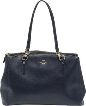 Coach Pre-owned Leder-Schultertasche - - Pre-owned - Damen - Blau - ONE SIZE