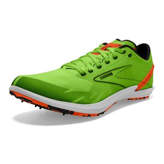 Brooks 1000381D308 Draft XC Spikeless Sneaker Herren Green Gecko/Red Orange/White EU 46.5