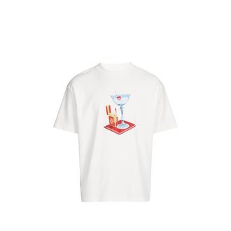 Dr&ocirc;le de Monsieur T-shirt imprim&eacute; &agrave; col rond en coton