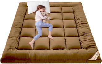 Generic weiche bettmatratze, federmatratzenauflage, weiche bettmatratze, flauschige automatte, tatami, bettmatratze flexibel, dicke gurte und rutschfest atmun