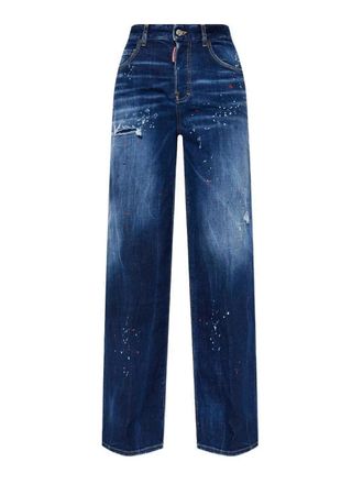 Dsquared2 Jean Droit - Bleu Fonc&eacute;