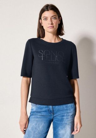 Cecil T-Shirt mit Seitlichen Einschlitzen am Saum