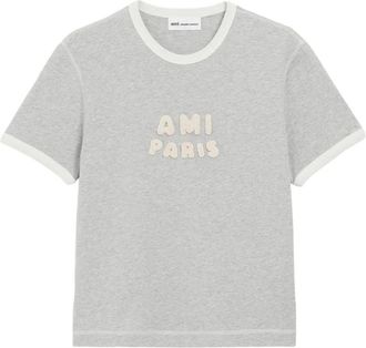 Ami Femme, Tops, Gris, Taille: 38 FR T-shirt