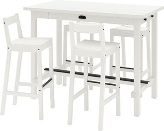 IKEA NORDVIKEN / NORDVIKEN Theke + 4 Barstühle