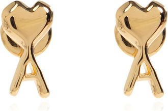 Ami Homme, Accessoires, Jaune, Taille: ONE Size De Coeur Hammered Earrings