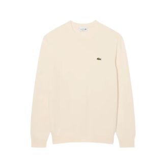 Lacoste Rundhals-Strickpullover - - Knitwear - Herren - Beige - M