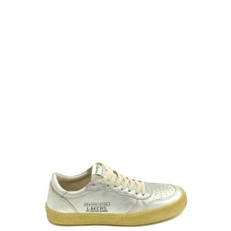 Philippe Model Silberne Ledersneakers Fr&uuml;hling/Sommer - - Shoes - Damen - Grau - 36 EU