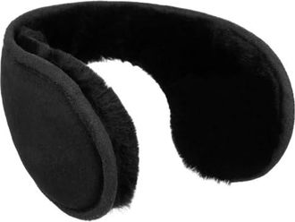 Seeberger Cache-oreilles en laine dagneau pour femme/homme, noir, taille unique