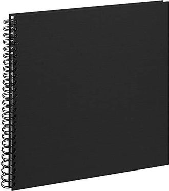 Walther Design Fotoalbum schwarz 33 x 35 cm Leinen, 6SL3335C20B