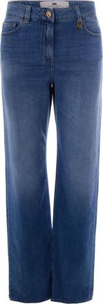 Elisabetta Franchi Femme, Jeans, Bleu, Taille: W26 Flared Jeans