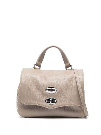 Zanellato sac cabas en cuir grainé - Marron