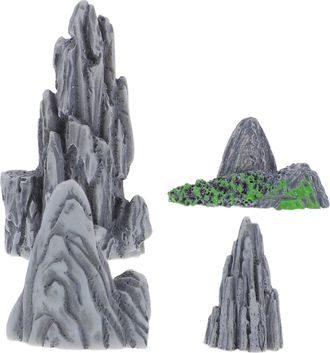 Valiclud 4stücke Miniatur-gartenaccessoires Aus Kunstharz Mit Miniatur-landschaftsfiguren Für Bonsai-felsgartendekoration Mikro-gartenlandschaftsdekoration Gee