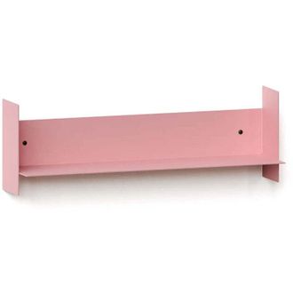 Tiptoe [NEUWERTIG] B-Ware Tip Toe Pli Wandregal Regal B&uuml;cherregal Rosa 15 X 60 Cm Pulverbeschichtet