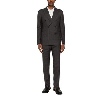 Tagliatore Homme, Costumes, Noir, Taille: 2XL Costume Prince de Galles Double Boutonnage
