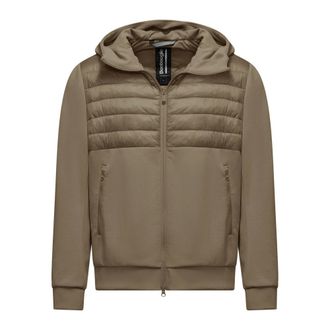 Bomboogie Homme, Vestes, Beige, Taille: L Veste bi-mati&egrave;re en nylon et maille
