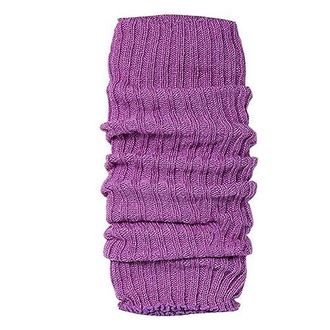 Generic Chauffe-pieds unicolore pour femme, f&ecirc;te, jambi&egrave;res &eacute;paisses, chaussettes en laine fluorescente color&eacute;e, lilas, taille unique
