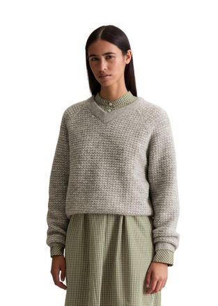 Marc O'Polo Denim Strickpullover aus weichem Schurwolle-Alpakawolle-Mix