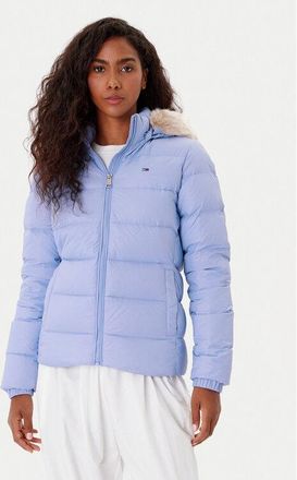 Tommy Jeans Daunenjacke Basic DW0DW18312 Blau Slim Fit