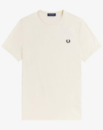 Fred Perry Softes T-Shirt aus Baumwolle mit Logo-Stickerei in