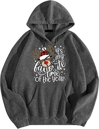 Generic Sweat à capuche de Noël amusant pour homme, fantaisie moche imprimé graphique 3D, sweat-shirt décontracté pour fêtes de fin dannée, pull à capuche ave