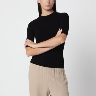Toteme Schwarzes, kompaktes Jersey-Top
