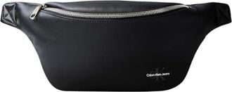 Calvin Klein Sac Banane Homme Mono Logo Waistbag R&eacute;glable, Noir (Black), Taille Unique
