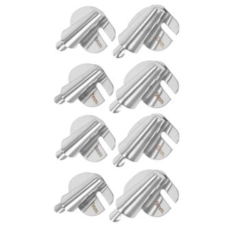 Lurrose 8 St&uuml;ck Universelles Rollsaumfu&szlig; 7-10mm aus Edelstahl N&auml;hmaschinen Saumaufsatz f&uuml;r Pr&auml;zise Kanten und Saumarbeiten bei Verschiedenen Stoffen