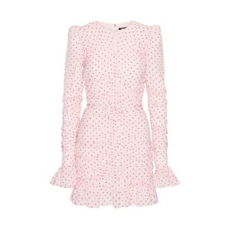 Rotate Mini Ruched Dress - - Dresses - Damen - Rosa - XS