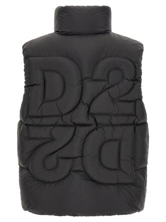 Dsquared2 Quilted Logo Vest - Black
