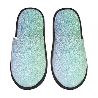 Generic Pantoufles DH&ocirc;tel Magnifiques Paillettes Unisexe Fourrure Pantoufles Doux Maison Slippers Pour Automne Invit&eacute; Femmes L
