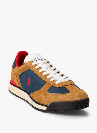 Polo Ralph Lauren Baskets bi-mati&egrave;re en cuir m&eacute;lang&eacute;