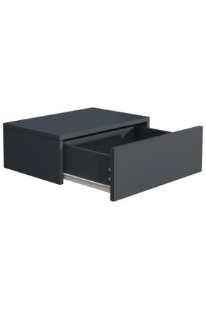 MID.YOU Mid.you Nachtschrank, Anthrazit, Holzwerkstoff, 1 Schublade(n) Schubladen, 45x15x30 cm, h&auml;ngend, Schlafzimmer, Nachttische