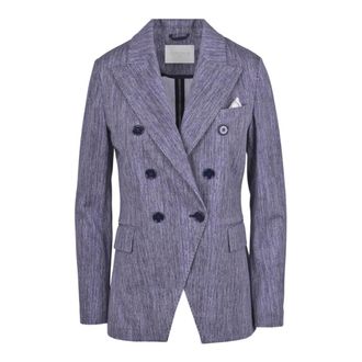 Circolo 1901 Femme, Vestes, Bleu, Taille: 42 FR Giacca doppiopetto in jersey