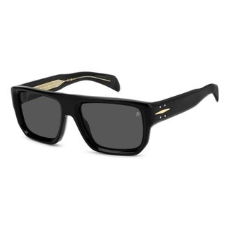 Eyewear by David Beckham unisex, Accessoires, Noir, Taille: 56 MM Authentiques lunettes de soleil noires de qualité premium