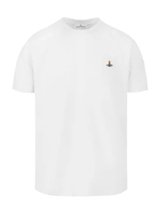 Vivienne Westwood Orb Logo Cotton T-Shirt - White