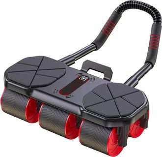 Generico Muskeltrainingsroller: automatisches Rückprallrad, leichtes Krafttraining, Knieausrüstung, tragbares Werkzeug für das Fitnessstudio zu Hause