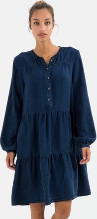 Camel Active Sommerkleid aus reinem TENCEL Lyocell Langarm Rundhals