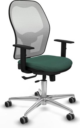 Piqueras y Crespo Jorquera Schreibtischstuhl mit 1D-Armlehnen, h&ouml;henverstellbare Lendenwirbelst&uuml;tze, ausgestattet mit Syncro/Traslack und injiziertem Schaumstoff, mit R