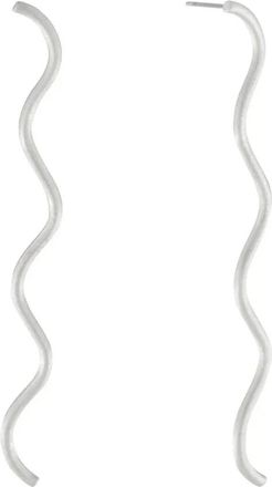 Dansk Copenhagen Silberne Schlangenohrring - - Accessories - Damen - Grau - ONE SIZE