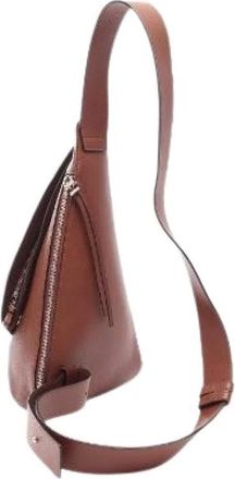Loewe Pre-owned Anton Sling Sac banane en cuir - Homme - Pre-owned - Brun - Taille: ONE Size