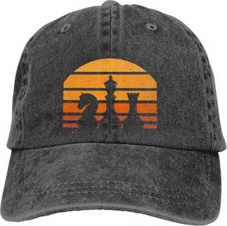 Generic Casquette de baseball pi&egrave;ces d&eacute;checs King Chess Piece Knight Chess Piece Classic Baseball Cap Hommes Femmes Visi&egrave;re Protection Snapback Casquettes Cad