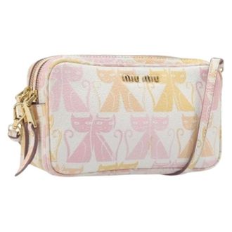 Miu Miu Pre-owned Cuir sacs-ports-paule - Femme - Pre-owned - Rose - Taille: ONE Size