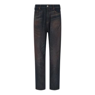 Maison Margiela High-Waist Jeans aus gewaschenem Denim - - Jeans - Herren - Blau - W32