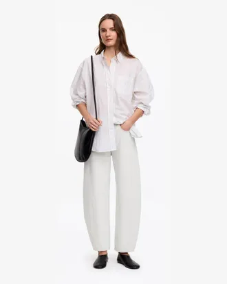 Arket BLOOM Barrel Jeans -Wei&szlig;