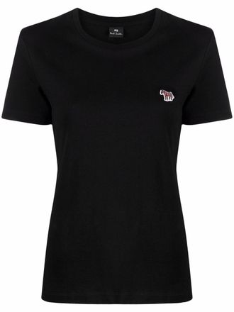 Paul Smith t-shirt à logo brodé - Noir