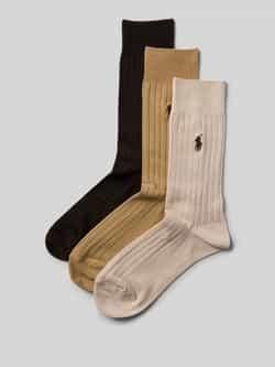 Ralph Lauren Socken mit Label-Stitching im 3er-Pack