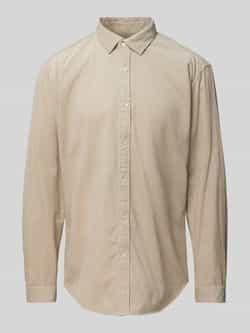 Mc Neal Tailored Fit Cordhemd mit Kentkragen