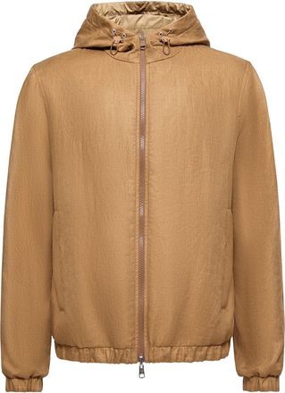 Moncler Moncler Coupe-vent Duguay R&eacute;versible &Agrave; Capuche, Homme, Marron, Taille: 0
